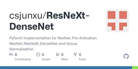 GitHub Csjunxu ResNeXt DenseNet PyTorch Implementation For ResNet Pre Activation ResNet