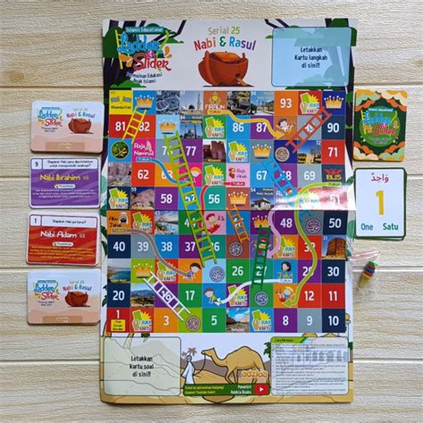 Jual Ladder Slider Serial 25 Nabi And Rasul Permainan Ular Tangga