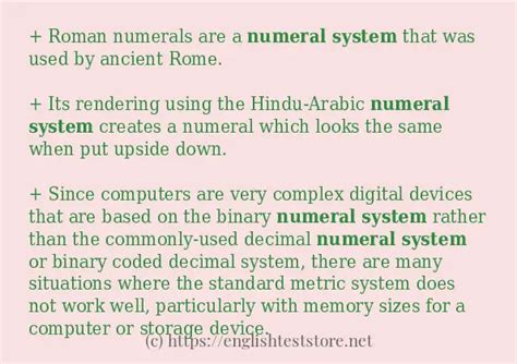 Numeral System Example Sentences Englishteststore Blog