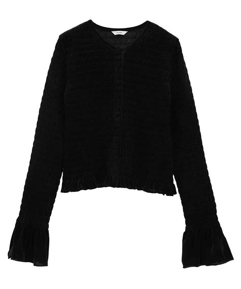 Shirring Design Blouse｜tops トップス ｜clane Official Online Store