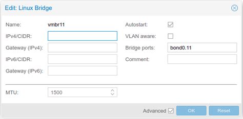 les fonctionnalités de linux bridge sur proxmox ve