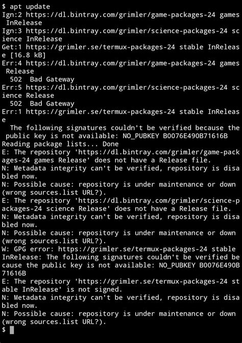 a lil help everytime i write the apt update it goes into an error