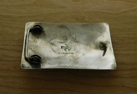 Tucson Indian Jewelry J Toadlena Navajo Buckle Sold🥲