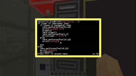 computercraft ep 4 system login tutorial youtube