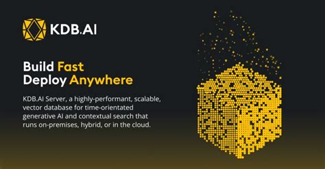 Kx Announces Kdb Ai Server John Hoffman Posted On The Topic Linkedin