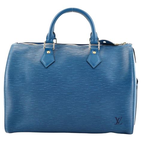 Louis Vuitton Light Blue Suhali Leather Lepanoui Gm Bag For Sale At
