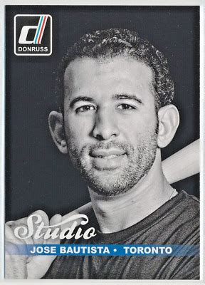 2014 Panini Donruss Jose Bautista Toronto Blue Jays Studio 12 Ebay