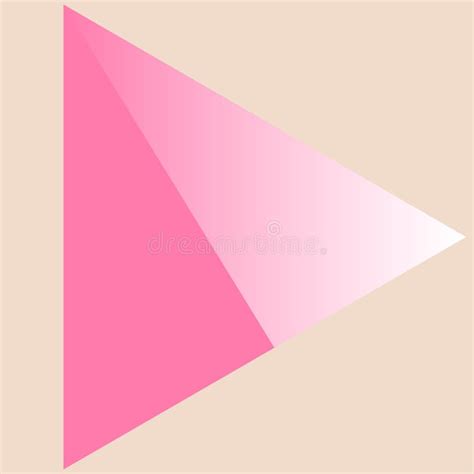 Triangle Geometric Shape Pink Flat Design Stock Vector Illustration Of Tones Clean 348838773