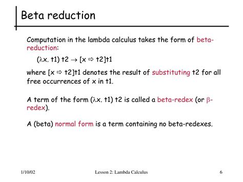 ppt lesson2 lambda calculus basics powerpoint presentation free