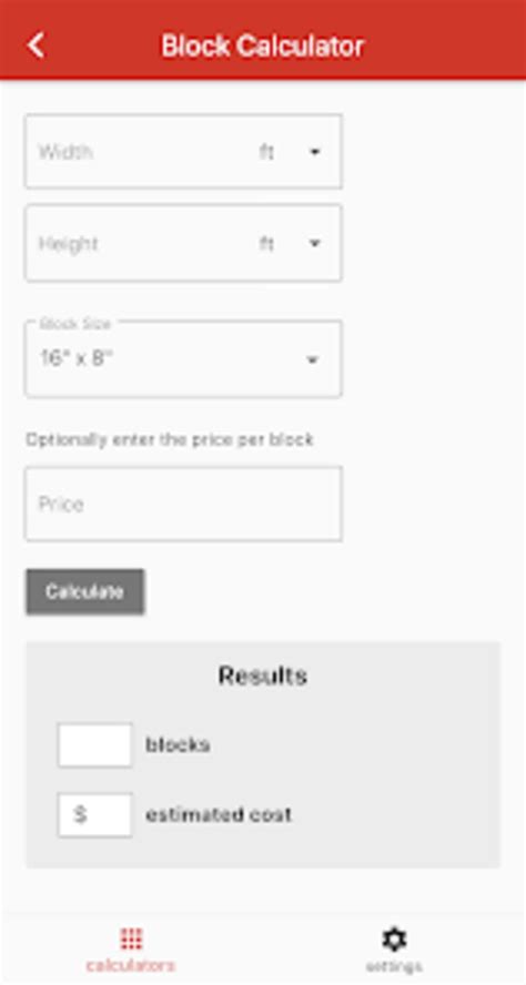 Block Calculator Per Android Download