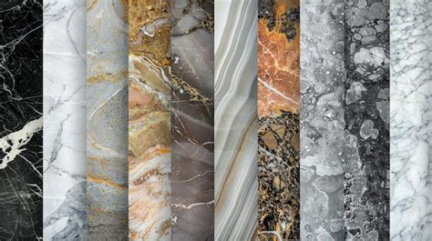 Premium Photo A Collection Of Six Marble Textures