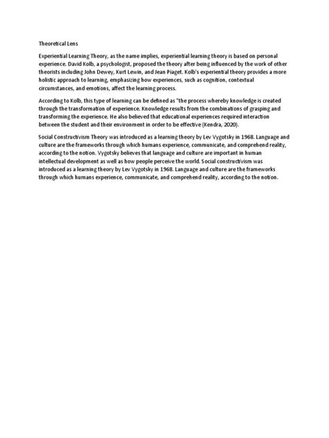 Theoretical Lens Pdf