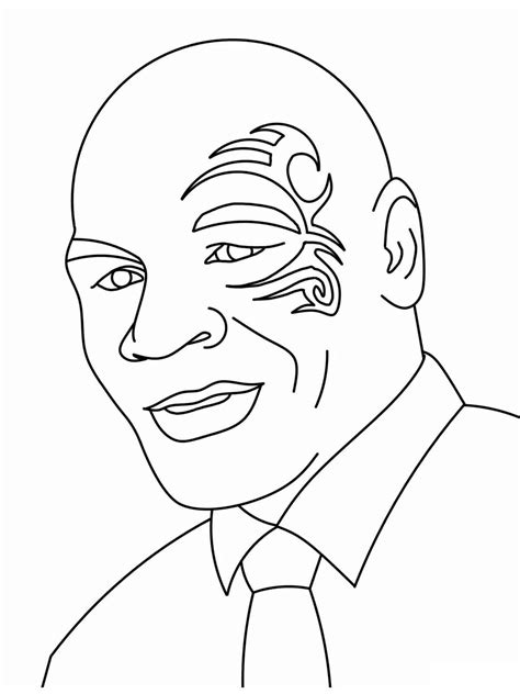 Mike Tyson Coloring Pages