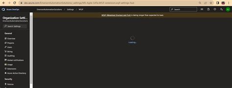 Not Able To Open The Extension After Install It Issue 44 Microsoft AzureDevOps WSJF