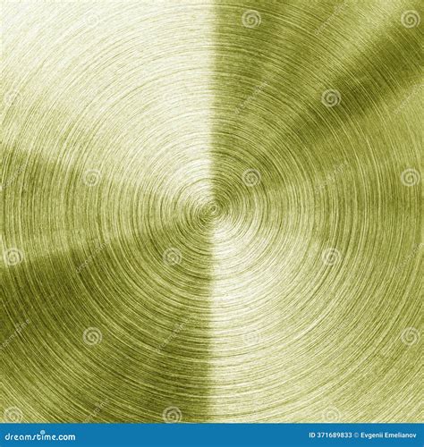 Golden Circular Brushed Shiny Metal Texture Abstract Metallic Background Royalty Free Stock