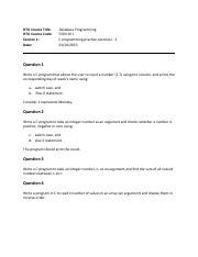 C Programming Practice Exercises Database Programming Switch Course