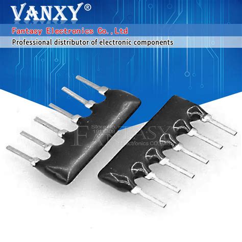20pcs Dip Excusion Network Resistor Arเรย์ 6pin 220 330 470 510 1k 1 5k 2k 2 2k 3k 3 3k 4 7k 5