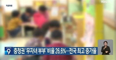 충청권 ‘무자녀 부부 비율 26 6 …전국 최고 증가율