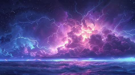 Premium Photo Cartoon Demonstrating Lightning Impact Energy