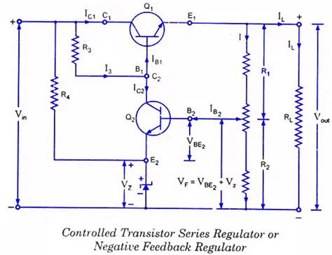 Controlled Transistor Series Regulator Electronic Circuits And Diagrams Electronic Projects