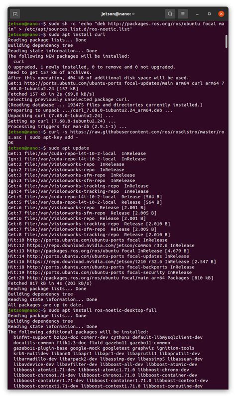 Jetson Project3setting Up Ros Noetic On Jetson Nano