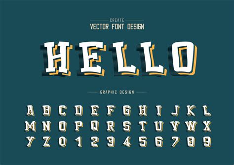 Cartoon Font And Alphabet Vector Line Typeface And Number Design Graphic Text On Background