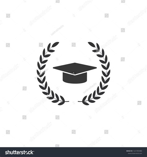Illustration Isolated Laurel Wreath Graduation Cap Stock Vector Royalty Free 1221959380