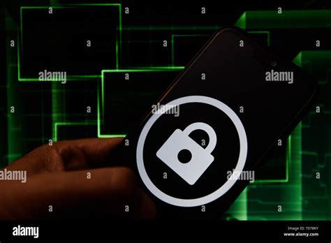 A Lock Symbol Is Seen On An Android Mobile Phone Stock Photo Alamy