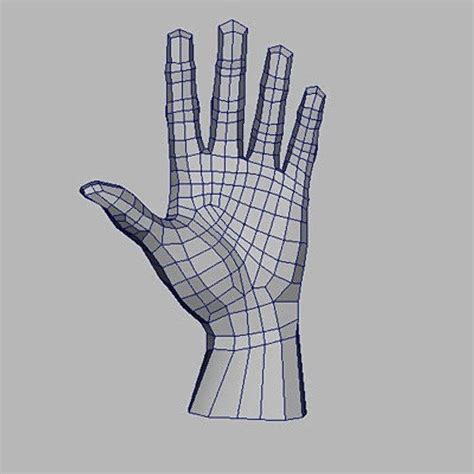 hand 3D topology | 3d character, Character modeling, 3d modeling tutorial