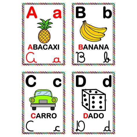 Alfabeto De Parede 4 Tipos De Letras Educa Market
