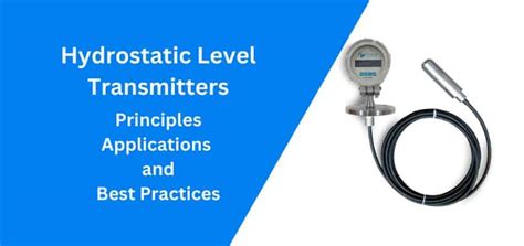 Hydrostatic Level Transmitters How They Work And Applications Burak