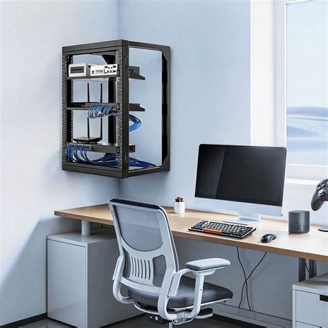 15u Wall Mount Server Rack 68 04 Kg Max Load Capacity Open Frame