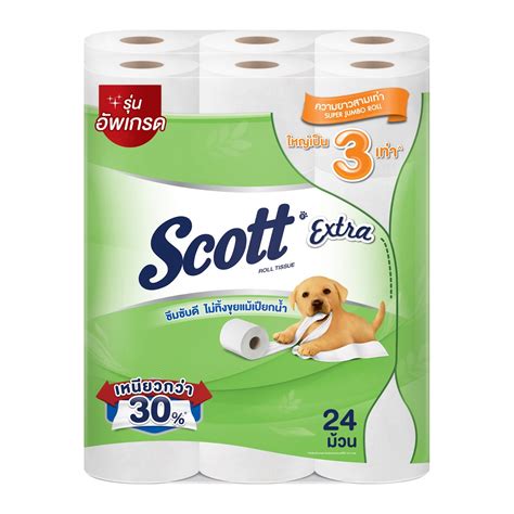 สก๊อตต์ เอ็กซ์ตร้า กระดาษชำระ ซูเปอร์จัมโบ้โรล 24 ม้วน Big C Online