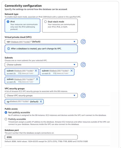 Creating And Connecting To A Timestream For Influxdb Instance Amazon Timestream