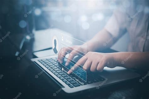 Premium Photo Cyber Security And Security Password Login Online Concept Hands Typing And