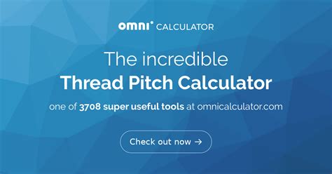 Thread Pitch Calculator