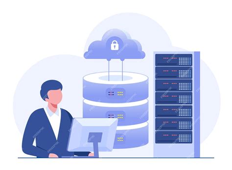 Premium Vector Server Computing Database System Programming Hardware