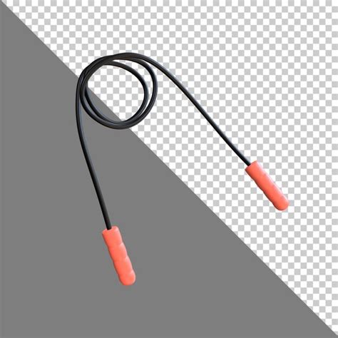 Premium Psd 3d Object Skipping Rope Ilustration