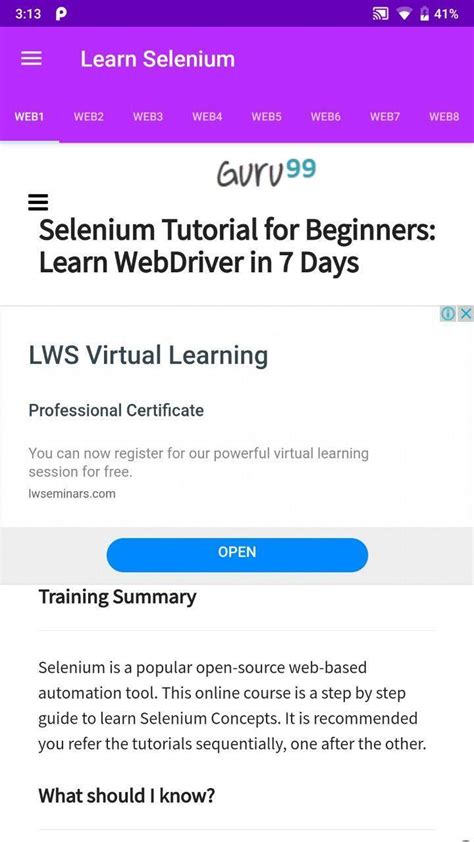 Learn Selenium For Qa Software Tester Apk للاندرويد تنزيل