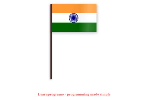 HTML Code For Indian Flag With CSS Download With Source Code