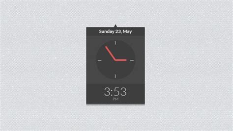 flat clock widget interface psd in editable psd format free and easy
