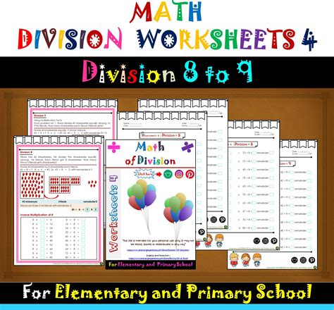Math Division Part 1 To 4 Bundles Division Worksheets Division Word