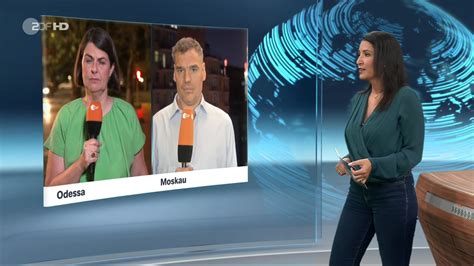 Laura Barnick Beim ‘heute Journal Up Date‘ Im Zdf Am 14 08 2023 Kleine Fernsehseite Der