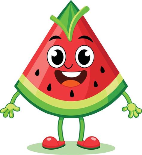 Water Melon Cartoon Vector Art Icons And Graphics For Free Download