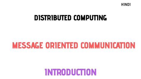 what is message oriented communication explain moc distributed