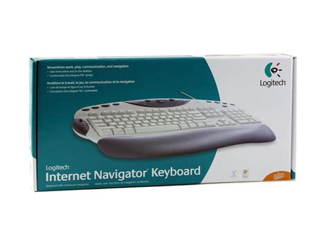 Logitech Internet Navigator 967233 0403 2 Tone Wired Keyboard