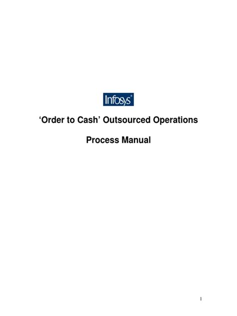 Procedure Manual Order To Cash Final Pdf Pdf Invoice Receipt