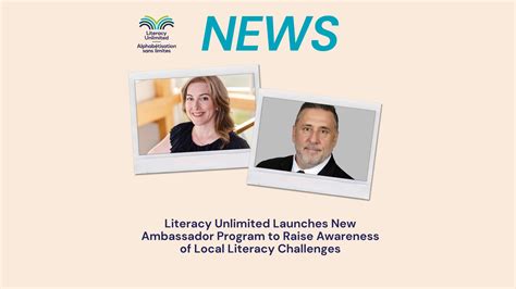 Literacy Unlimited Launches New Ambassador Program To Raise Awareness