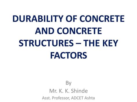 Durability Of Concrete And Concrete Structurespptx
