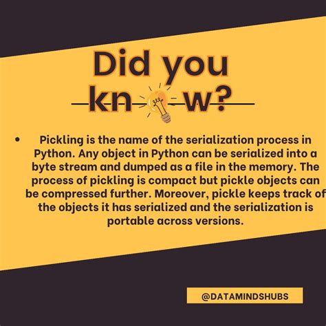 Vaibhav Tiwari On Linkedin Python Serialization Pickle Datastorage Developertools